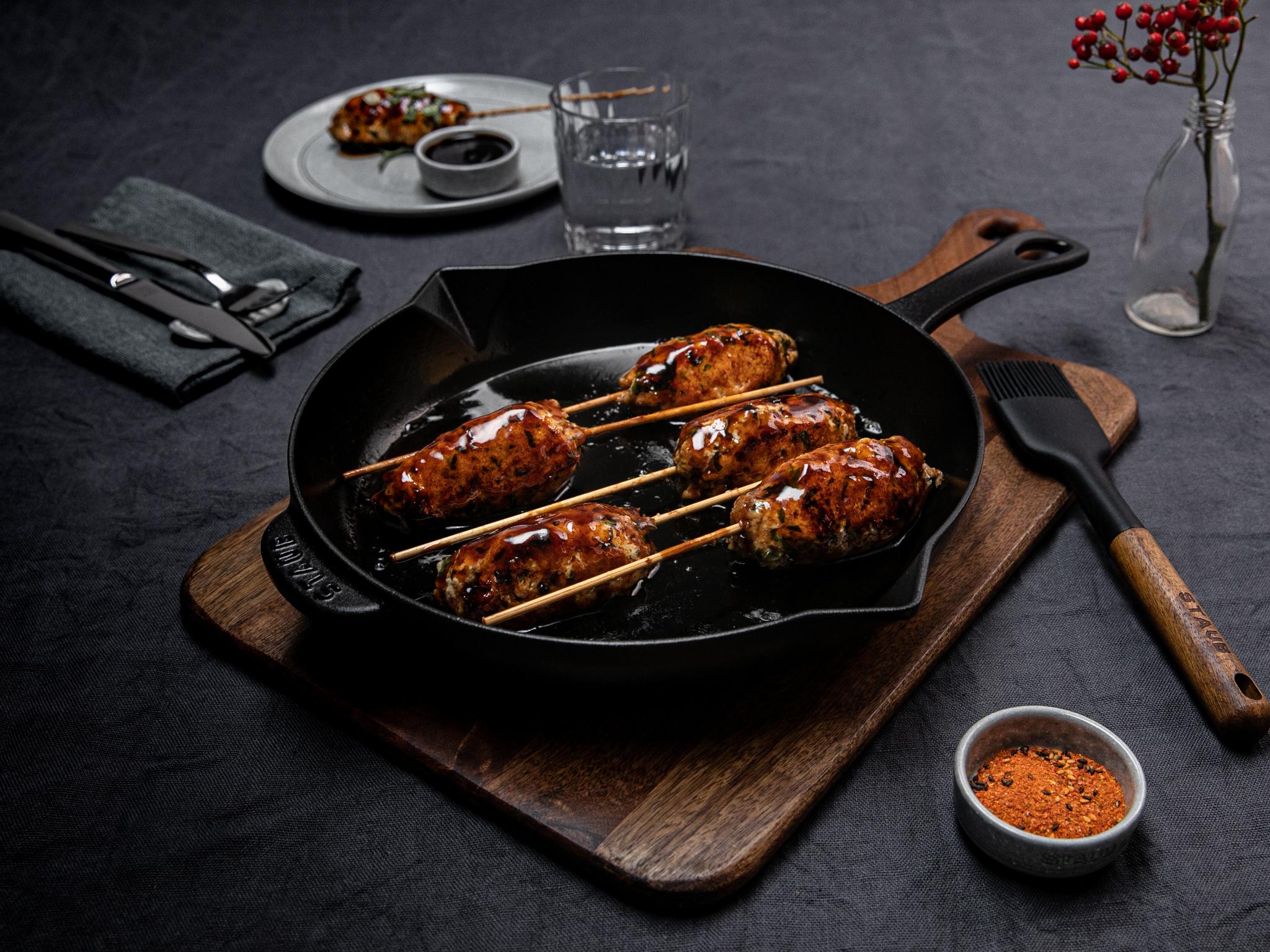 Tsukune (Japanese meatballs) | Recipe | Kitchen Stories